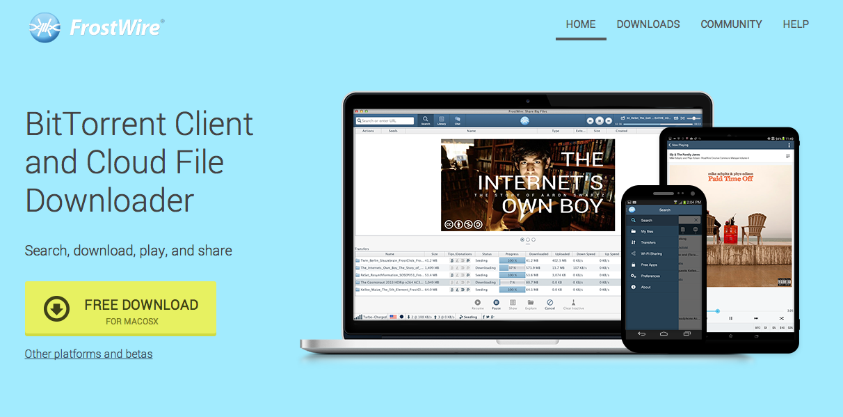 Welcome to the new FrostWire.com – Official FrostWire Blog