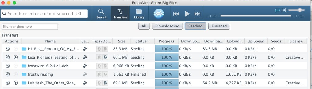 BETA: Get FrostWire 6.3.0 build 180 (pre-release) – Official FrostWire Blog